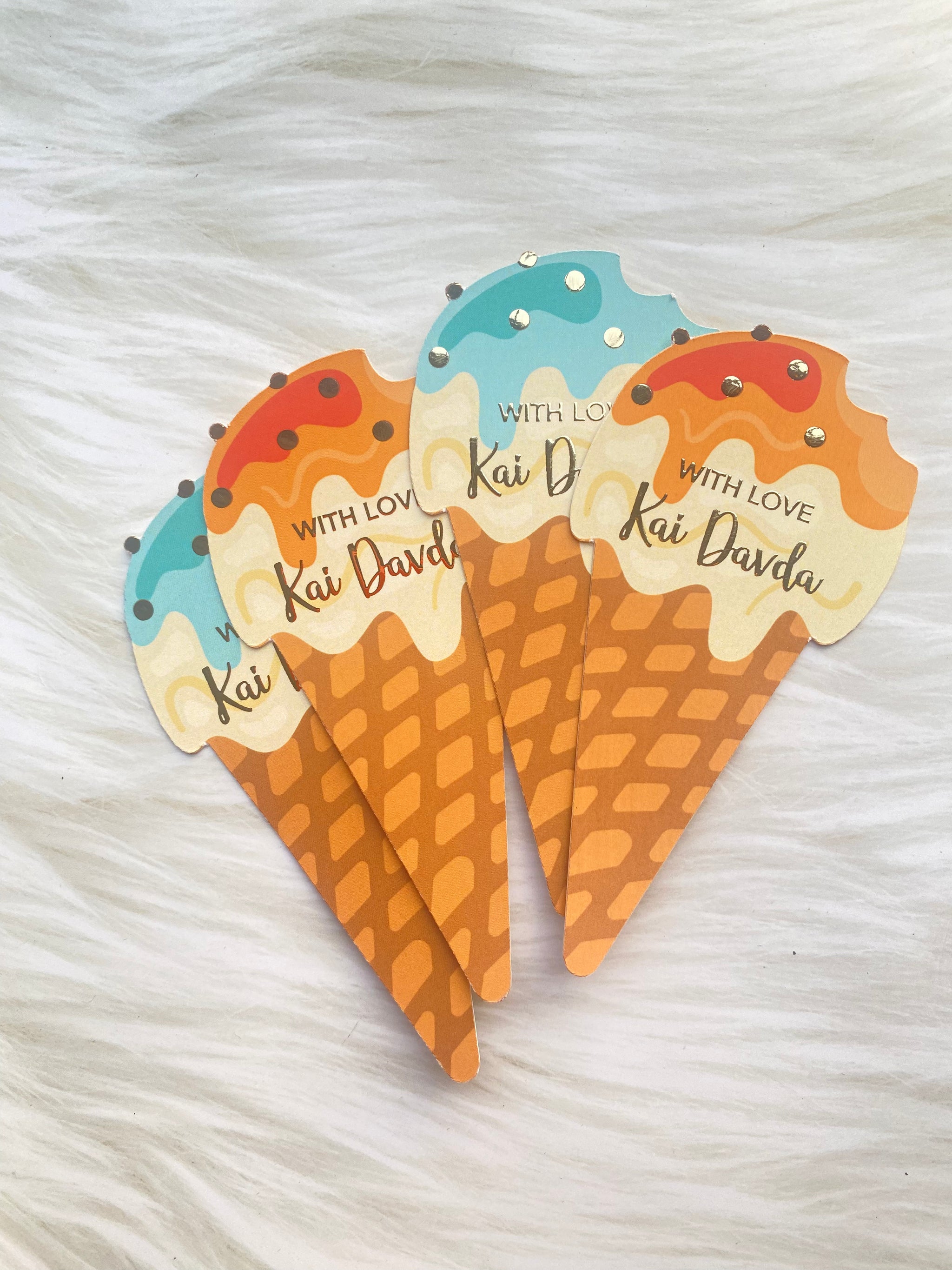 Ice cream Gift Tags By nomad design | Personalized Stationary